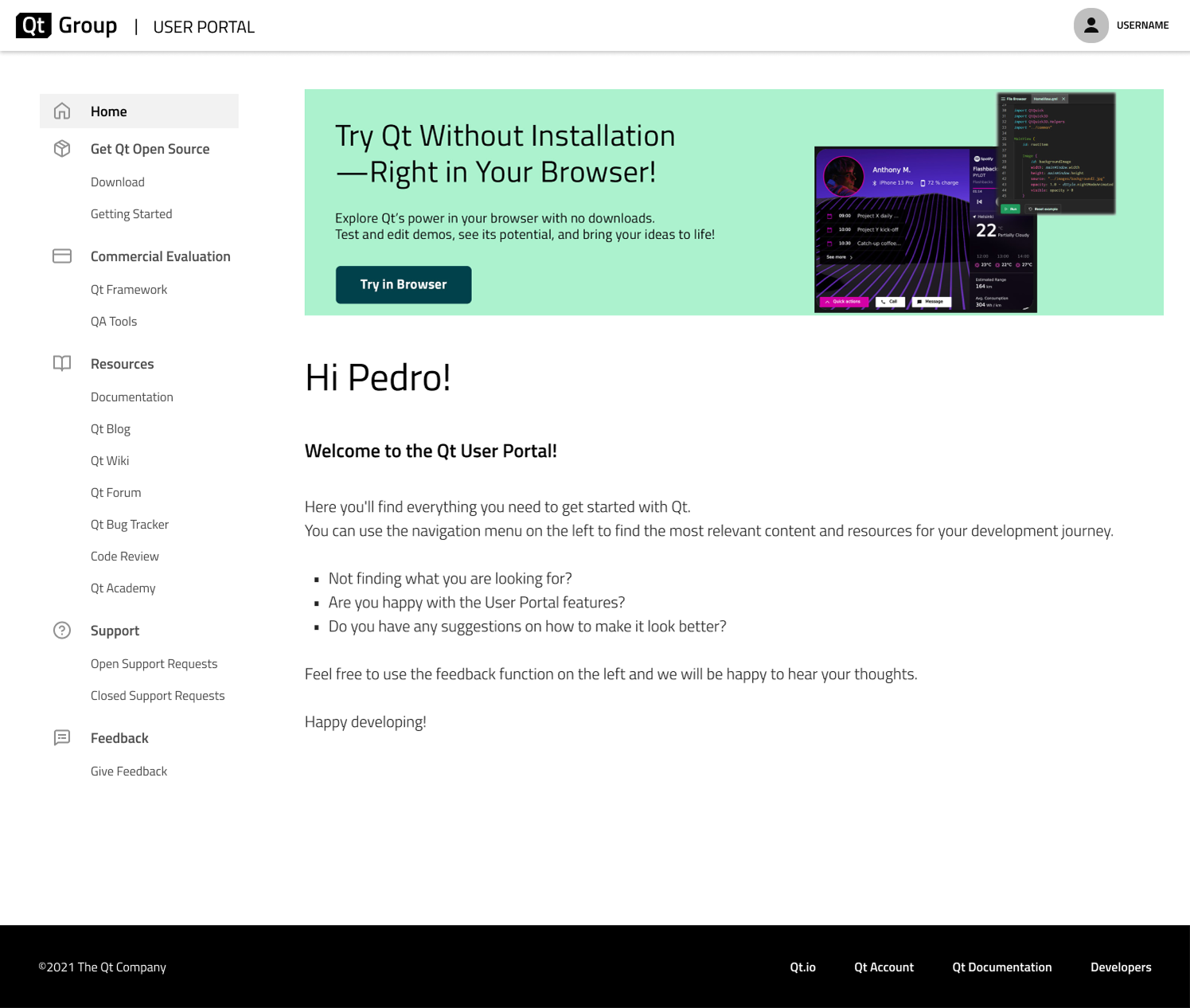 User Portal Update: New and Improved